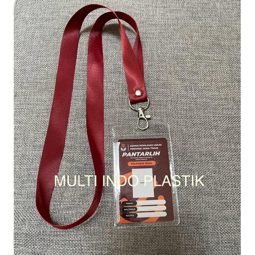 Jual Plastik nametag KPU/plastik ID Card KPU/nametag KPU/tali lanyard 2 ...