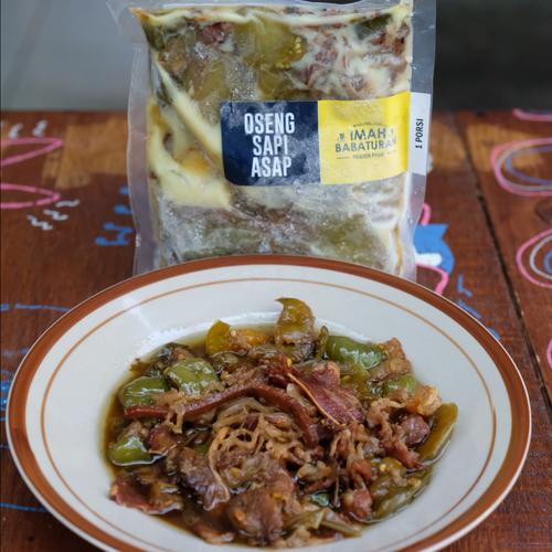 Jual Oseng Sapi Asap Siap Saji Imah Babaturan Frozen Food - Kota ...