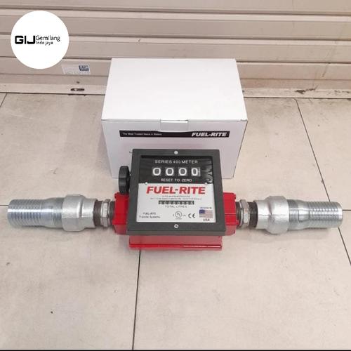 Jual Flow Meter Fuel Rite 1 1/2" Inch Set 4 Digit Series 400 meter Flow ...