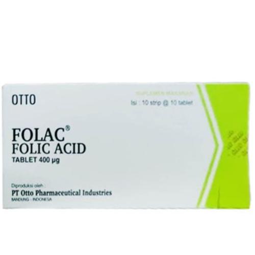 Jual Folac 400 mcg 10 Tablet - Suplementasi Asam Folat Ibu Hamil ...