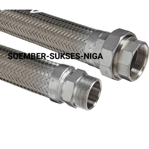 Jual flexible hose metal 3/4" x 50cm + female x watermur besi - Jakarta ...