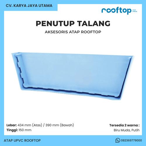 Jual Penutup Talang Air Atap uPVC Rooftop - Doff Putih, Sesuai Deskrip ...
