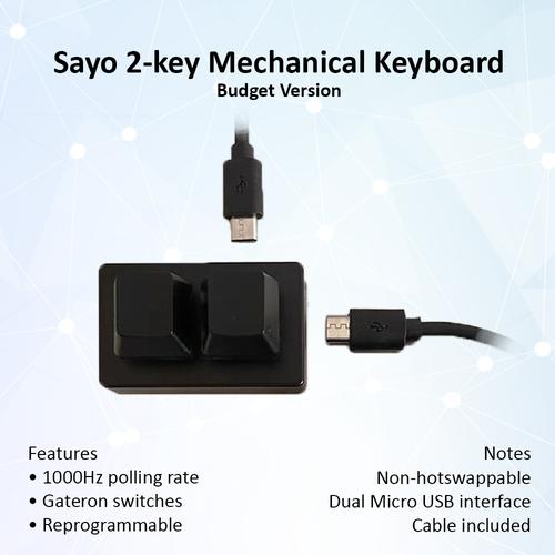 Jual osu! 2-key Mechanical Keyboard MX Switch KB Programmable Sayo ...