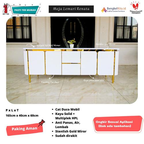Jual Meja TV Minimalis Renata| TV Cabinet I Bupet TV minimalis Modern ...