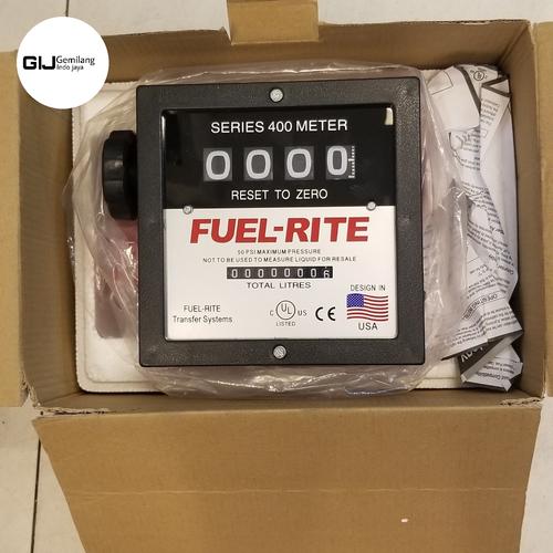 Jual Flow Meter Fuel Rite 1 1/2" Inch 4 Digit Series 400 meter Flow ...