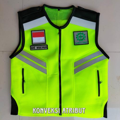 Jual rompi safety proyek k3 hijau jaring - ful logo, L - Kab. Bandung ...