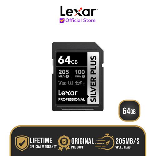 Promo Lexar Professional Silver Plus SDXC UHS-I V30 64GB - Memory Card ...