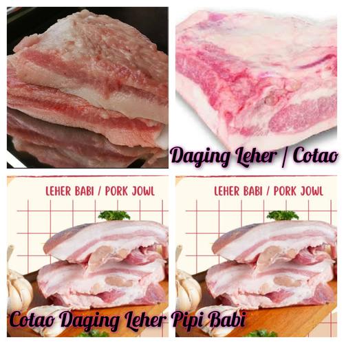Jual Daging Babi Bagian Leher Atau Cotao Atau Pipi Babi Bersih Tanpa ...