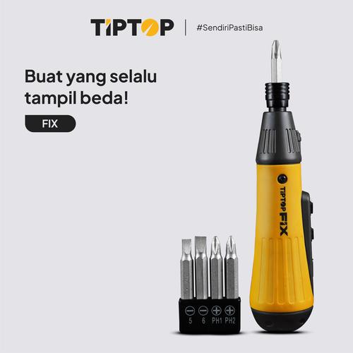 Promo TIP TOP Cordless Smart Screwdriver / Obeng Baterai Pintar 4.2V ...