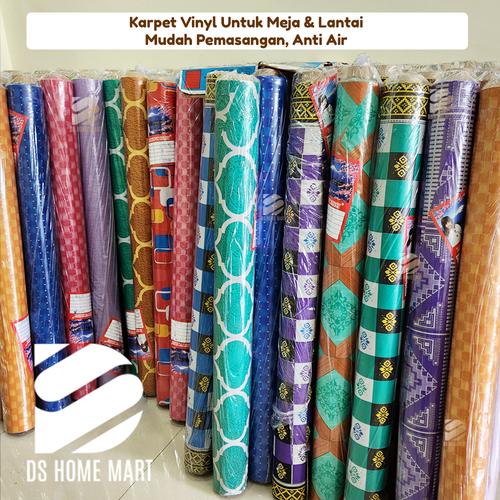 Jual 1 ROLL Karpet Lantai Plastik Alas Meja Tikar Vinyl Carpet - M5 ...