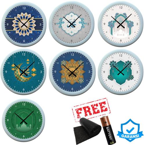 Jual Jasekla. Jam Dinding Islamic Series Desain Kaligrafi Masjid Mesin ...