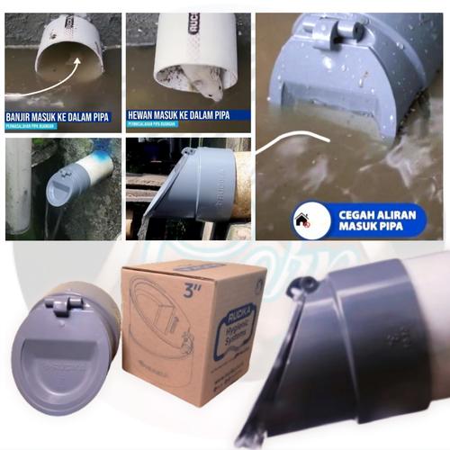 Jual Katup Saluran Pembuangan Tutup Paralon 4 Inch 3 In 2 Inc Pipa ...