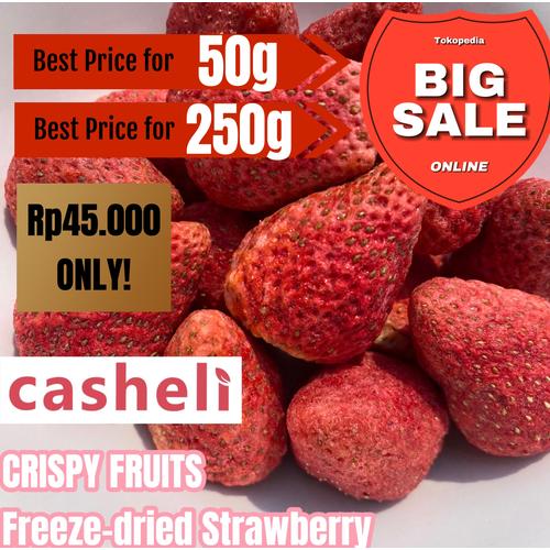 Jual Strawberry Kering Freeze Dried Strawberry Grade A Crispy Healthy Snack - Jakarta Utara ...