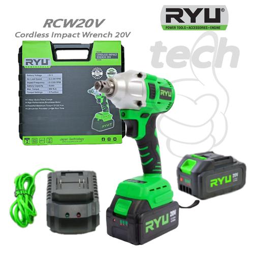 Promo Mesin Pembuka Baut Baterai Cordless Impact Wrench 20V RYU RCW20V ...