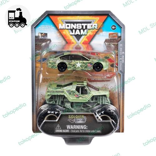 Jual Spin Master Monster Jam - SOLDIER FORTUNE Monster Truck & RACE CAR ...