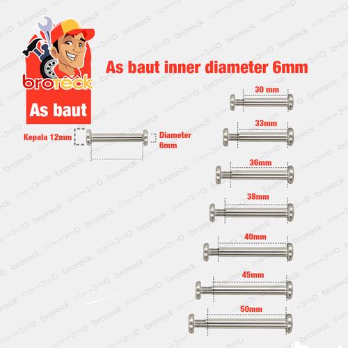 Jual As Baut roda koper stainless steel single wheel double wheel ...