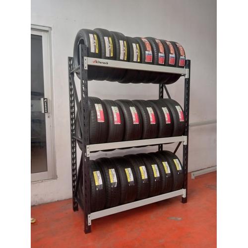 Jual Rak Besi Ban Motor Mobil 6TR1525 Hitam Starter Rak Serba Guna Tire ...