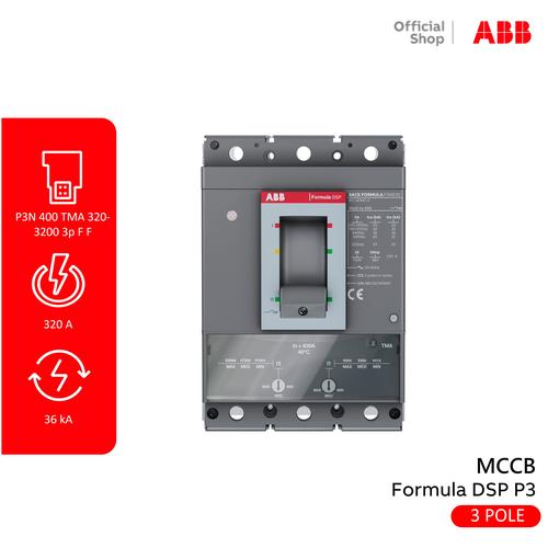 Promo ABB MCCB 3P 320A 36kA P3N TMA 1SDA116371R1 Formula DSP Breaker ...