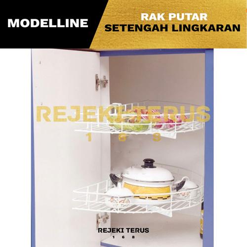 Promo Modelline Rak Putar Setengah Lingkaran Dapur Sudut 180 Derajat ...