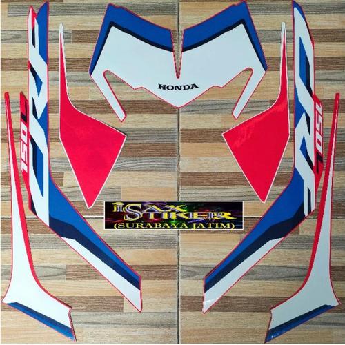Jual . STRIPING ORIGINAL HONDA CRF 150L MERAH PUTIH BIRU TAHUN 2020 ...