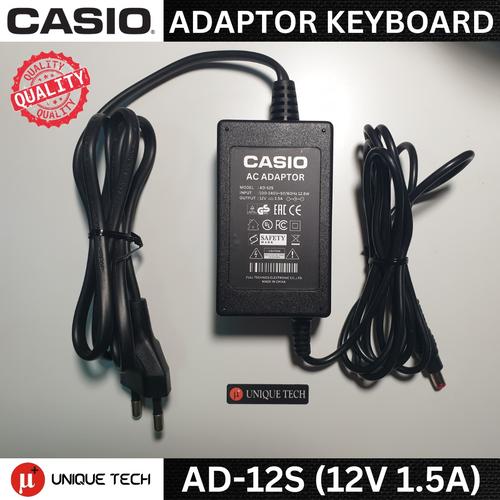 Jual ADAPTOR KEYBOARD CASIO AD-12S ADAPTER AD 12S CTK-731-711EX-811EX WK 1800 CTK 6000 6200 625 ...
