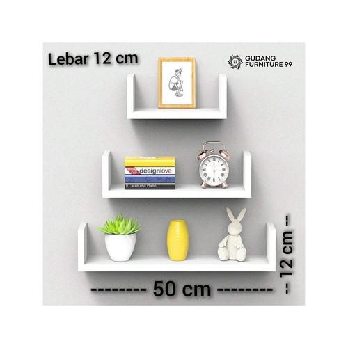 Jual Ambalan Decorasi Model _ U_ Lebar 12 cm , Panjang 30 sampai 80 cm ...