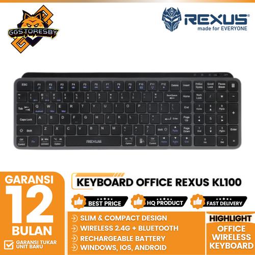 Jual REXUS KL100 OFFICE WIRELESS BLUETOOTH Keyboard - Kota Surabaya ...