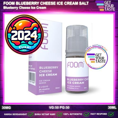 Jual Liquid FOOM Blueberry Cheese Ice Cream Salt Nic 30ML Saltnic by ...