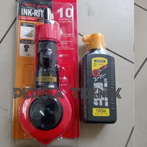 Jual Meteran sipatan benang 20 Mtr YAMAYO JAPAN + Tinta SBORIA 180ml ...