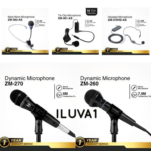 Jual Microphone/Mic Kabel TOA Original Produk - ZM 260 - Jakarta ...