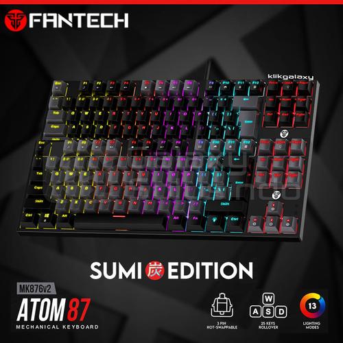Jual Fantech MK876 V2 MK876v2 ATOM87 RGB Mechanical Gaming Keyboard ...