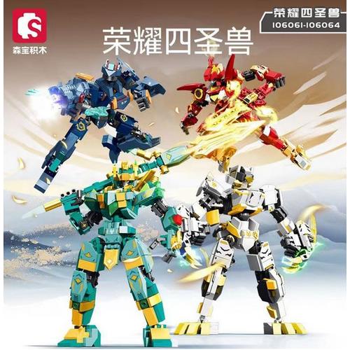 Jual Sembo 106061 - 106064 Mythical beast robot brick block - 106061 ...
