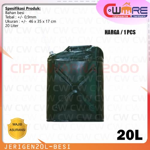 Jual Jerigen Kosong Besi Bensin Solar Steel Jerrycan Tangki Tanki 20 ...