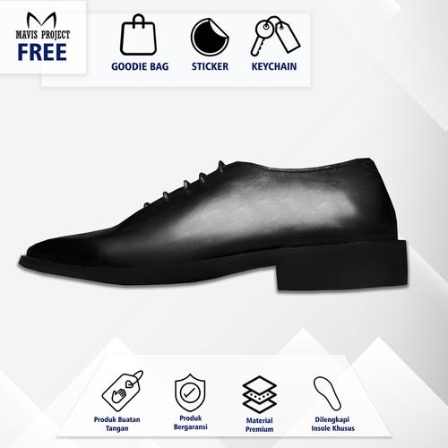 Jual MAVIS ART PROJECT x SHANKS M1 Sepatu Semi Formal Hitam Tali Pria ...