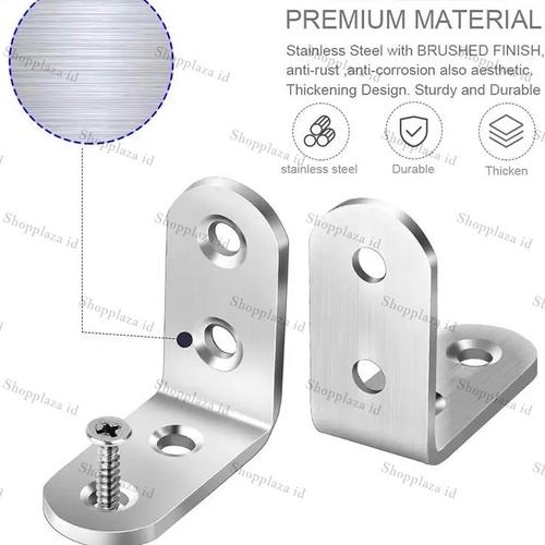 Jual Besi Siku Stainless Besi L Support Furniture Ambalan Rak Lemari ...