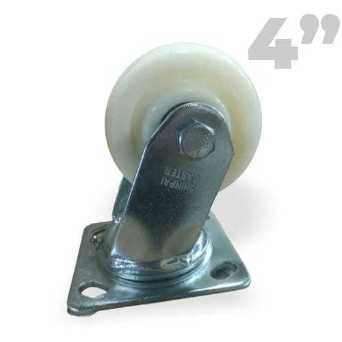 Jual Roda Trolly Nylon 4 Inci 100 mm Heavy Duty With Ball Bearing ...