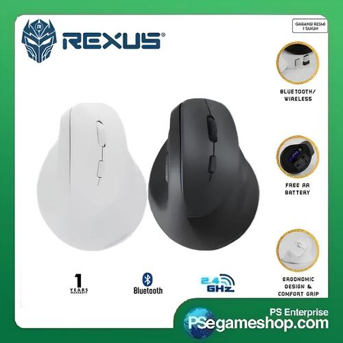 Jual Rexus Clif [QV260] Vertical Gaming Mouse Wireless Dual-Mode ...