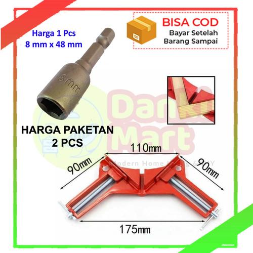 Jual Corner Clamp Siku Sudut 90 Derajat Klem + Baut Roofing 8mm Baja ...