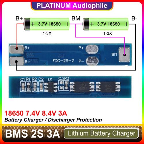 Jual BMS 2S 3A 18650 Lithium Li-ion Baterai Charger Protection Modul ...