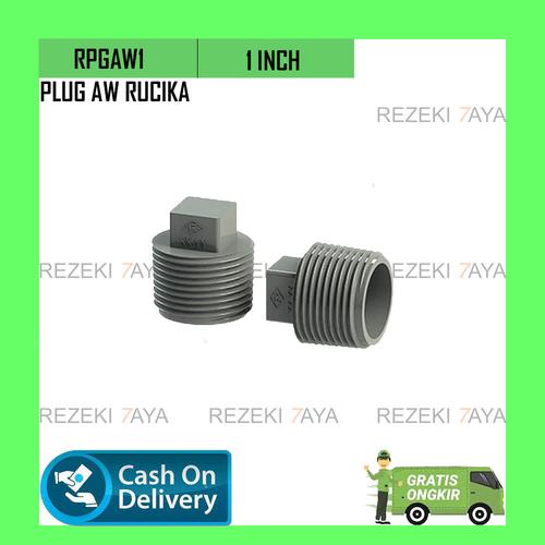 Jual PLUG AW 1 INCH FITTING PIPA AIR PVC RUCIKA SAMBUNGAN SOKET PENUTUP ...