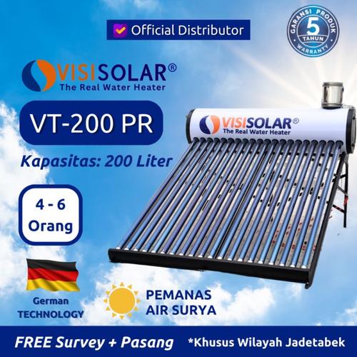 Jual VISI SOLAR - VT-200 PR Pemanas Air Tenaga Surya mirip intisolar ...