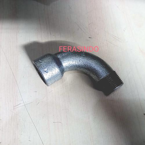 Jual Bocah / Long Elbow Galvanis Besi 1 1/2" x 90 deg Drat BSPT ...
