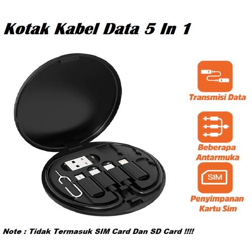 Jual Multiple Connector Cable Data 5 In 1 Kabel Kotak Kabel Data ...