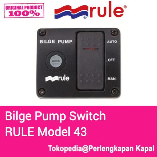 Jual Bilge Pump Switch RULE Model 43 / 3Way Panel Switch RULE /Switch pompa - Jakarta Utara ...