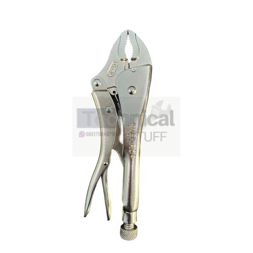 Jual Tekiro Tang Buaya Bengkok 10 inch/ Tekiro Locking Pliers Curve 10 ...