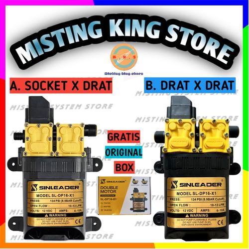 Jual POMPA DC 12V DOUBLE PUMP MOTOR 130PSI ORIGINAL SINLEADER HIGH ...