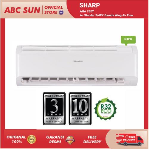 Promo Sharp AHA7BEY Air Conditioner 3/4 Pk Standar Garuda Wing Air Flow Cicil 0% 3x - Kota ...