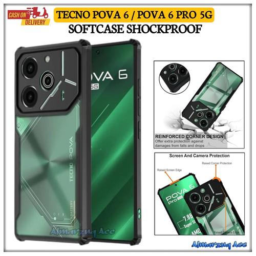 Jual Softcase Shockproof Tecno Pova 6 Pova 6 Pro 5G Casing Cover Airbag Anti Fall - POVA 6 PRO ...