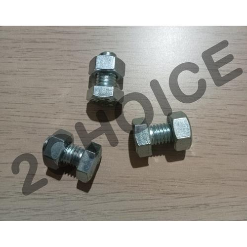 Jual Baut Mur Putih M8x15 baut besi rak plat siku lubang mur baut ...