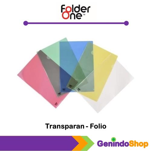 Promo Map Plastik Bening F4 / Map L FC FolderOne - Kuning - Jakarta ...